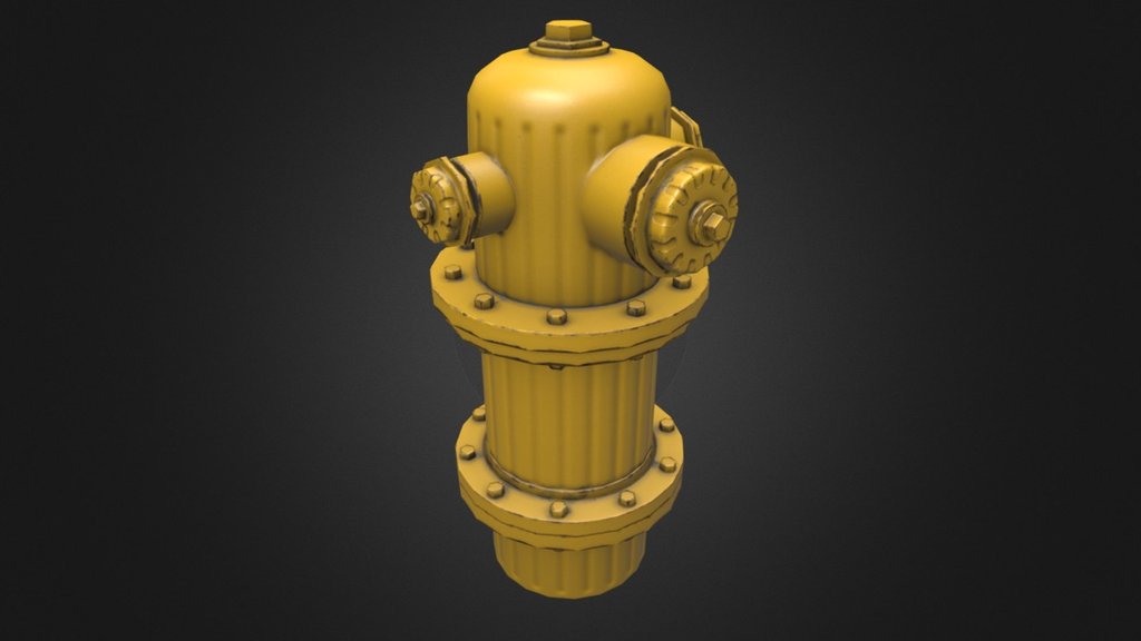 Low Poly Fire Hydrant - 3D model by rpDigitalObsession [0e4fc88 ...