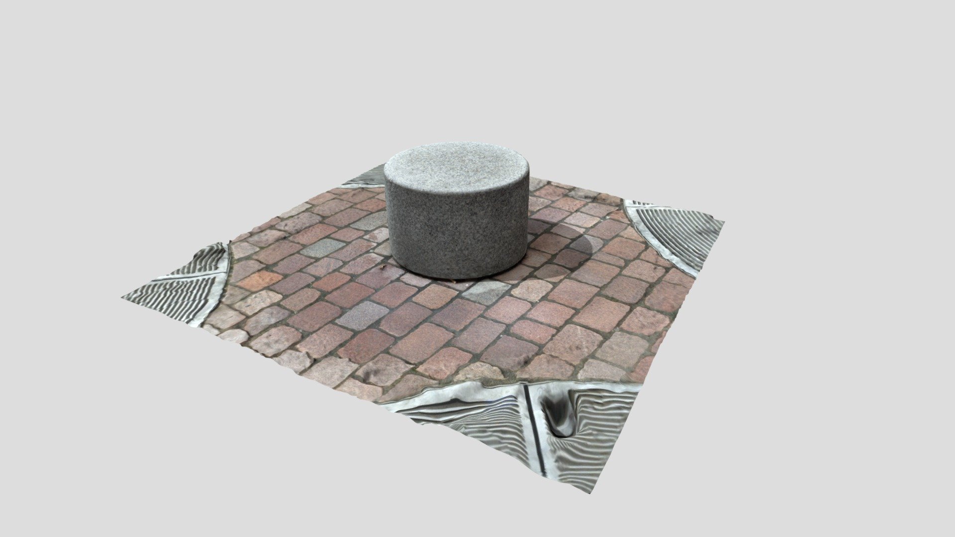 Round Seating Stone - A - 3D model by CHaP235 [0e5056b] - Sketchfab