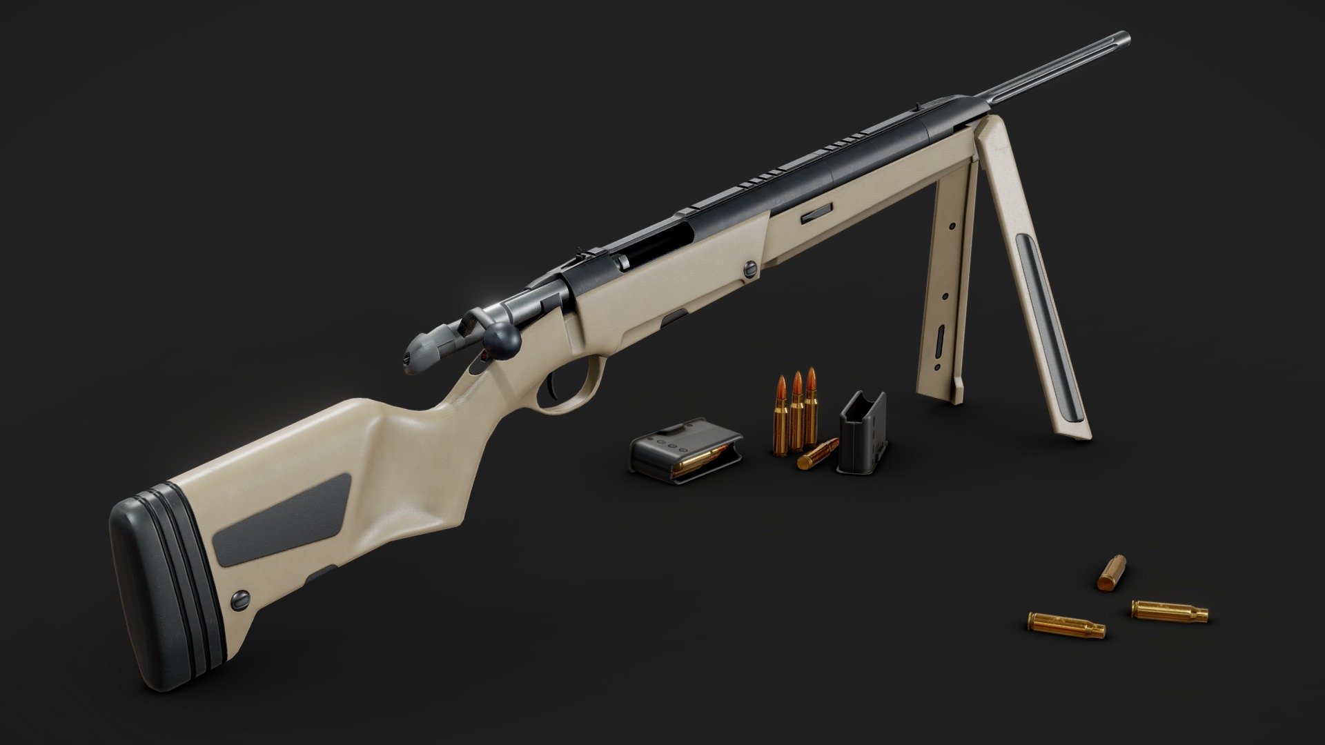 Steyr Scout - 3D model by Evgeniy Nesudimov (@groove619) [0e505a2 ...