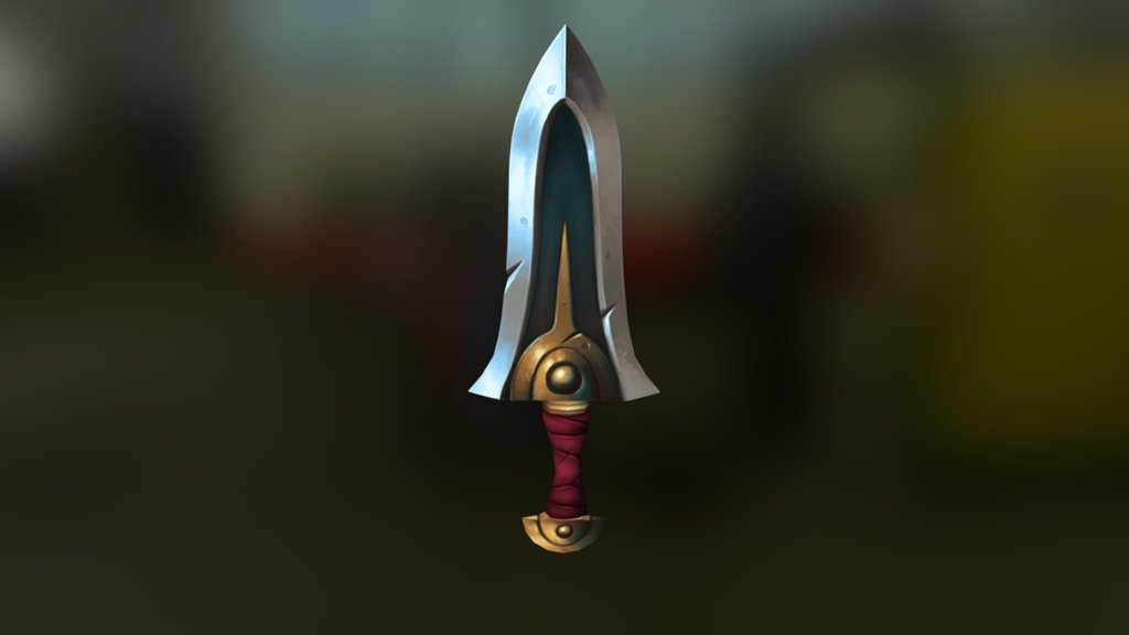 Hand painted dagger - 3D model by hopgood [0e507f8] - Sketchfab