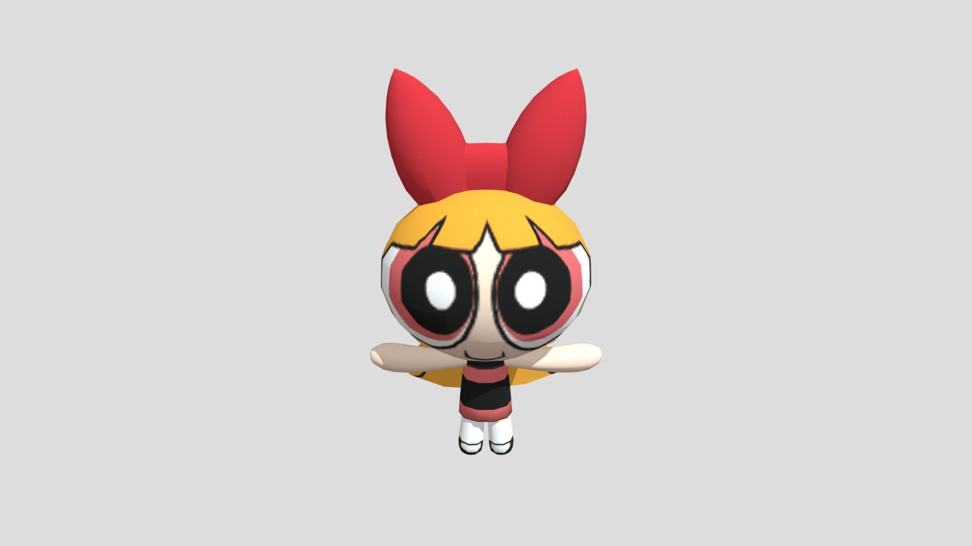 Blossom (Powerpuff Girls) - Download Free 3D model by Stusta (@Stusta1 ...