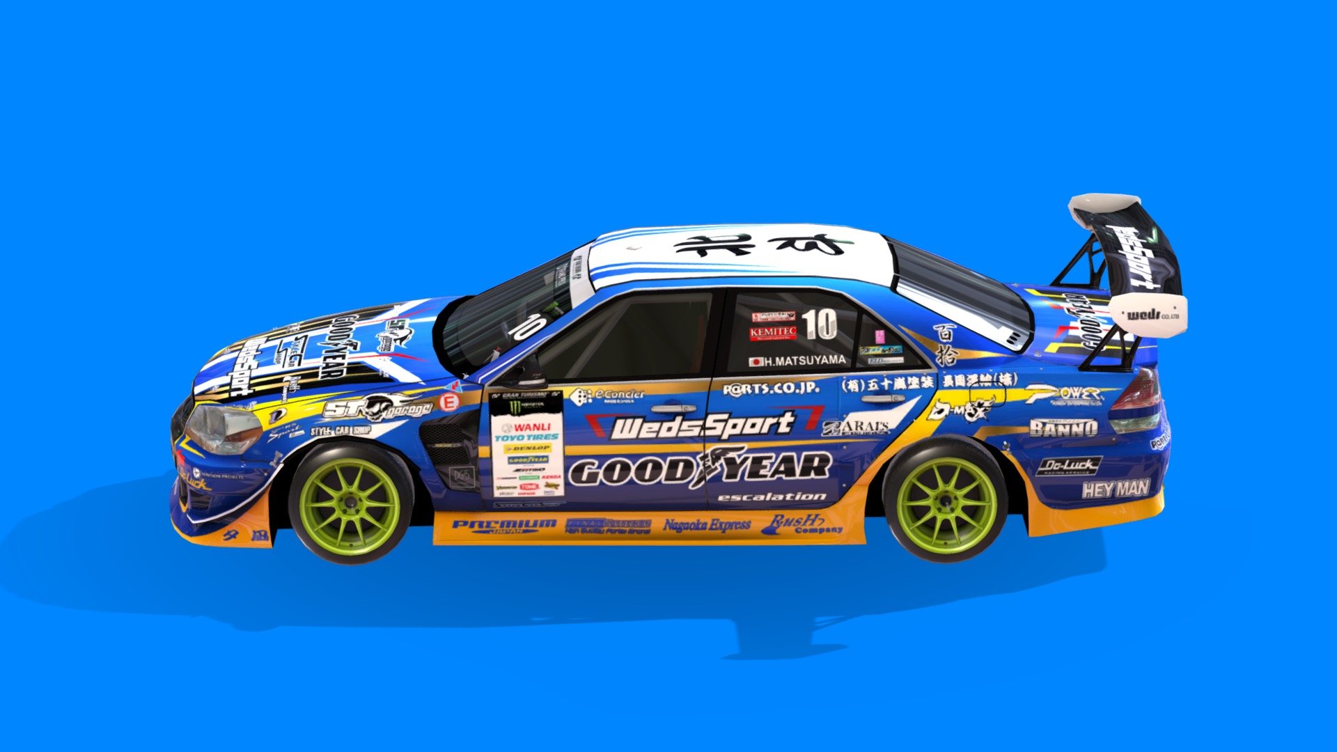 Toyota Mark II (JZX110) Drift - Download Free 3D model by Mona x ...