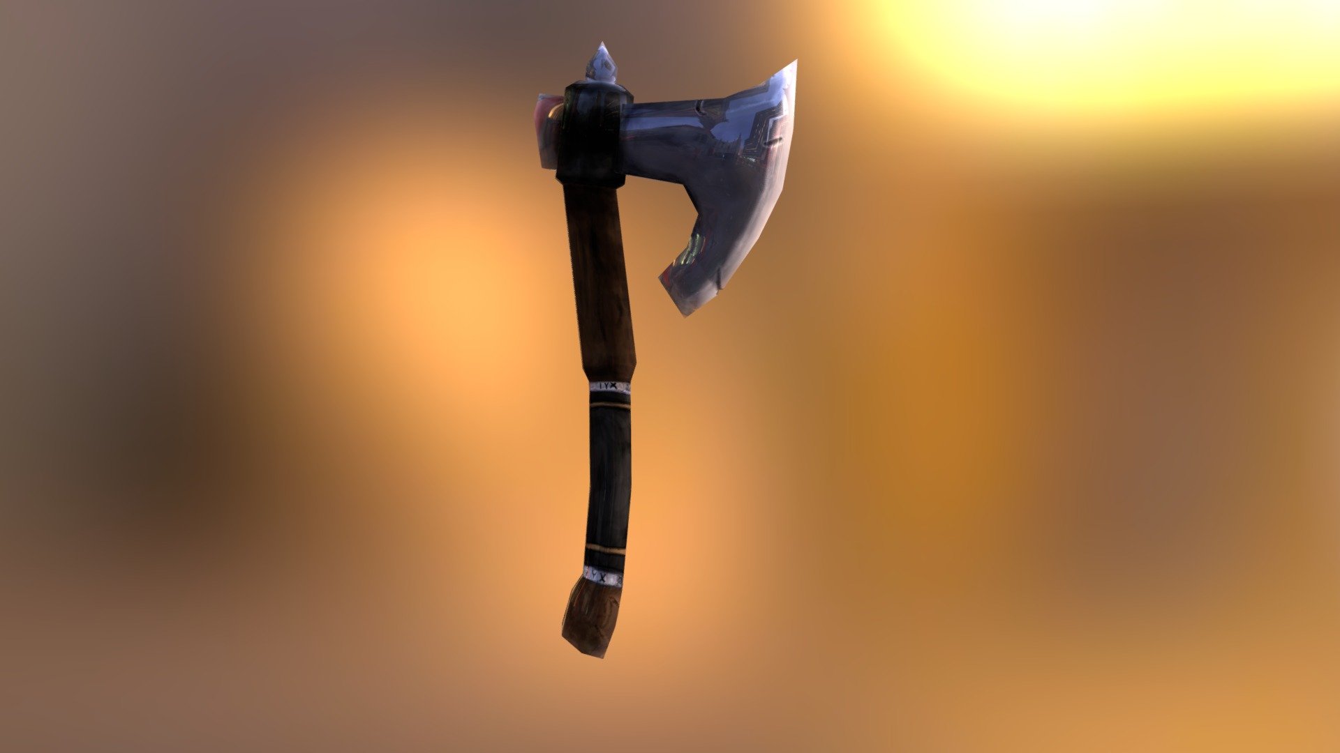 My first texture painting - Axe - 3D model by kulac [0e52ede] - Sketchfab