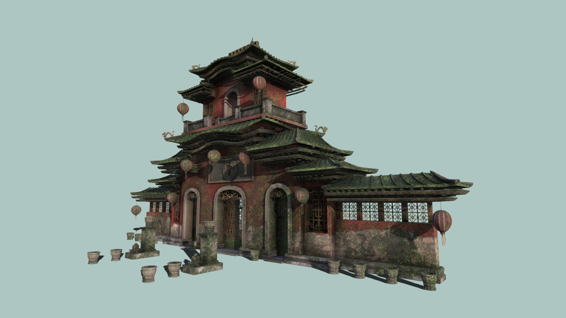 Pagoda - 3D model by aerquinty [0e54178] - Sketchfab