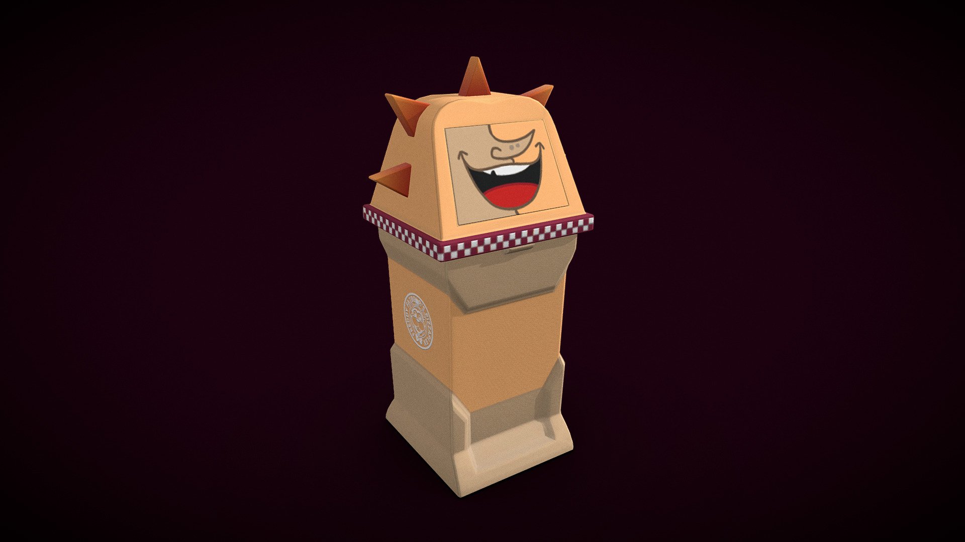 Sun Trash Bin | Fan Art - 3D model by Meadow [0e54dfb] - Sketchfab