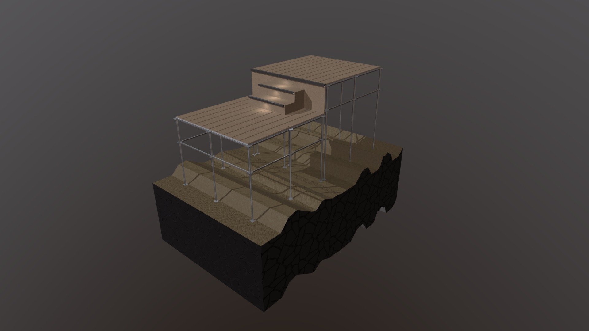 ALULA OUTDOOR CINEMA - RAISED FLOOR DETAIL 2 - 3D model by ahmedhosny1 ...