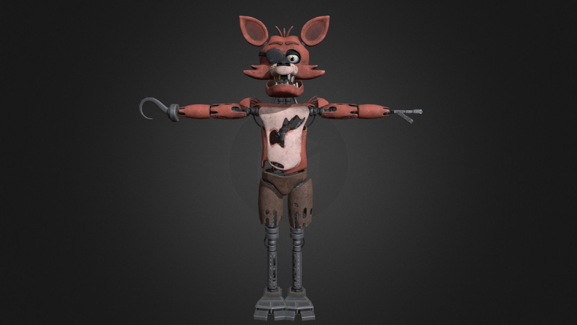 FNaF Help Wanted: Foxy - Download Free 3D model by Manteiga (Butter ...