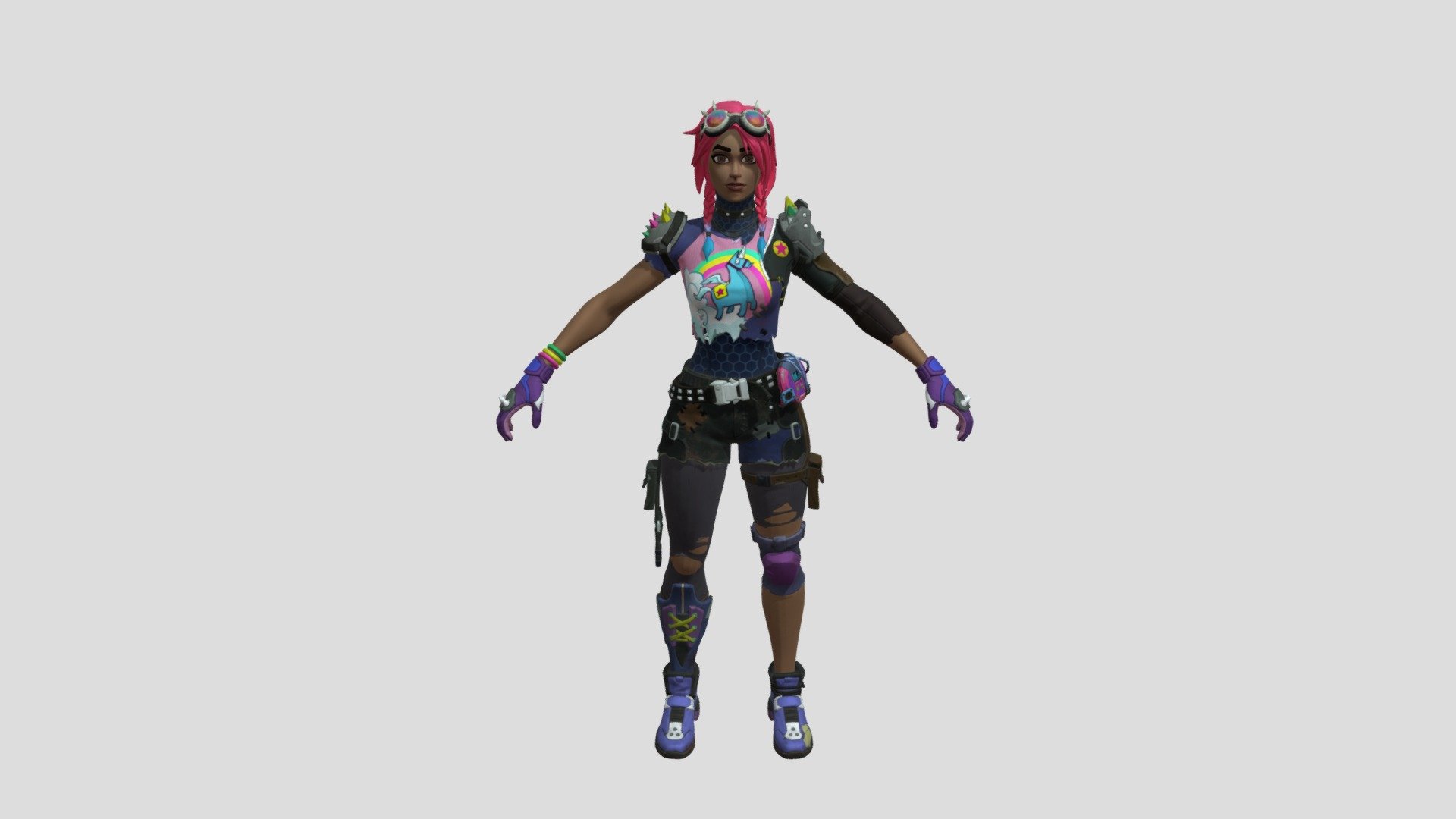 Brite Raider - Fortnite Skin - Download Free 3D model by GatoBugadoBR ...