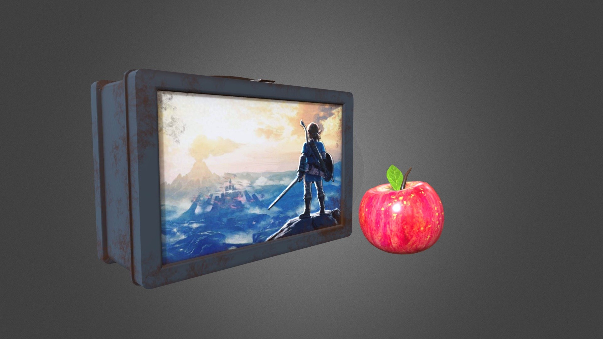 Legend of Zelda lunch box and apple - 3D model by lgread [0e5a5f6 ...