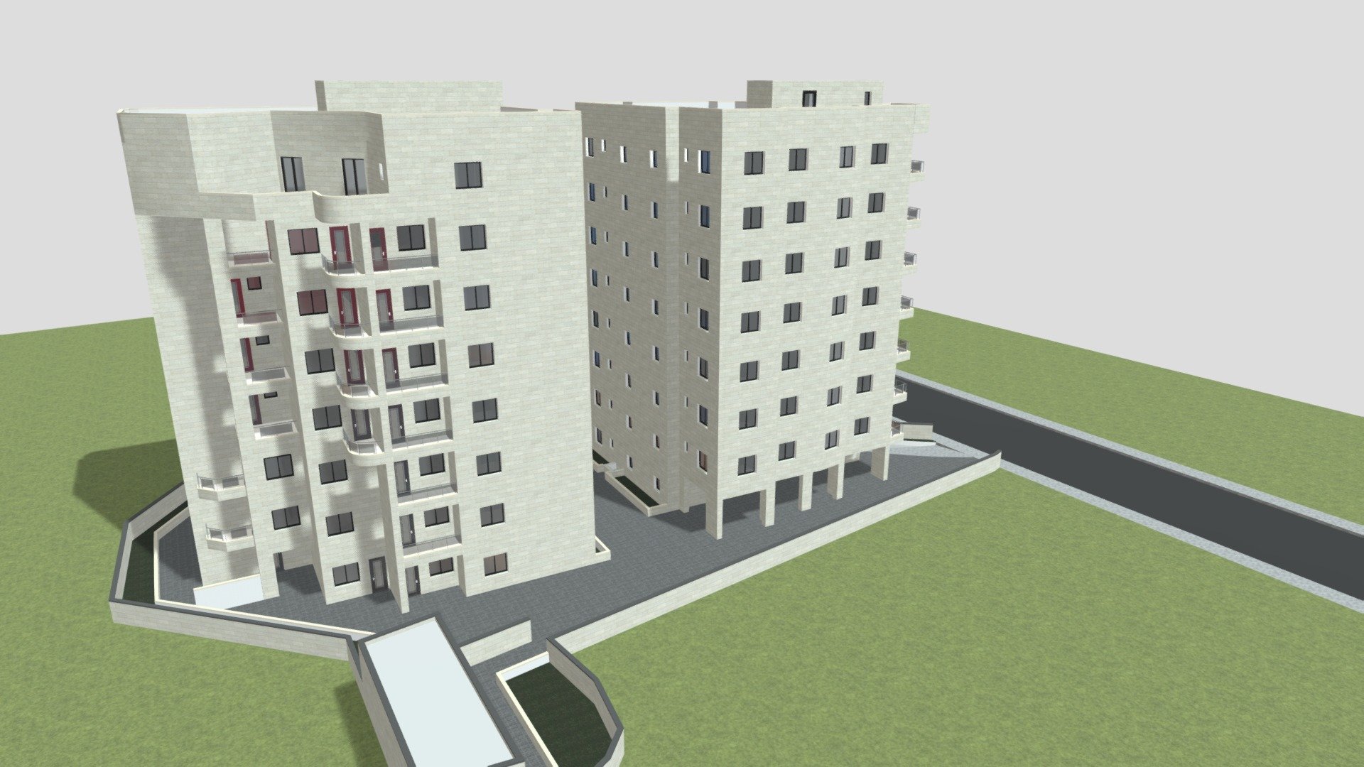 2buildings - 3D model by visio.plus.pal [0e5c446] - Sketchfab