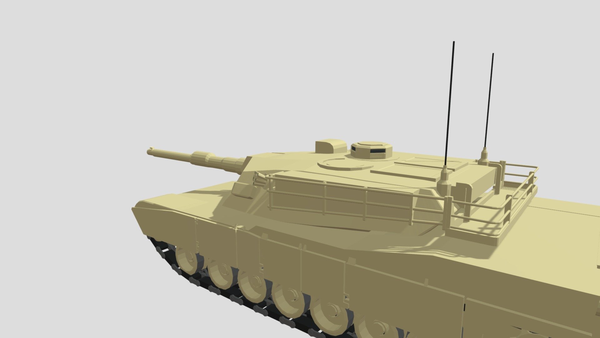 Abrams M1A2 (Low poly) - 3D model by Xawas (@Xawas22) [0e5d442] - Sketchfab