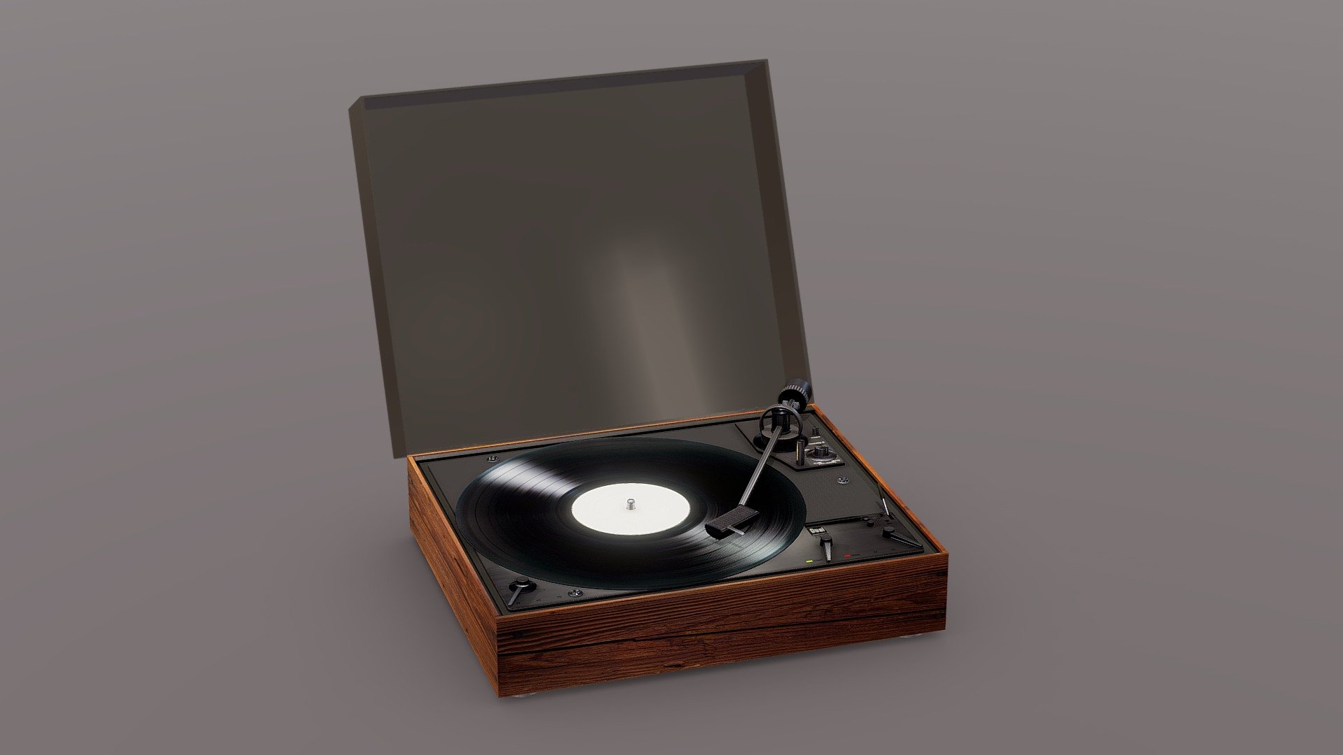 Vintage Vinyl Record Player - Buy Royalty Free 3D model by 3Dee ...