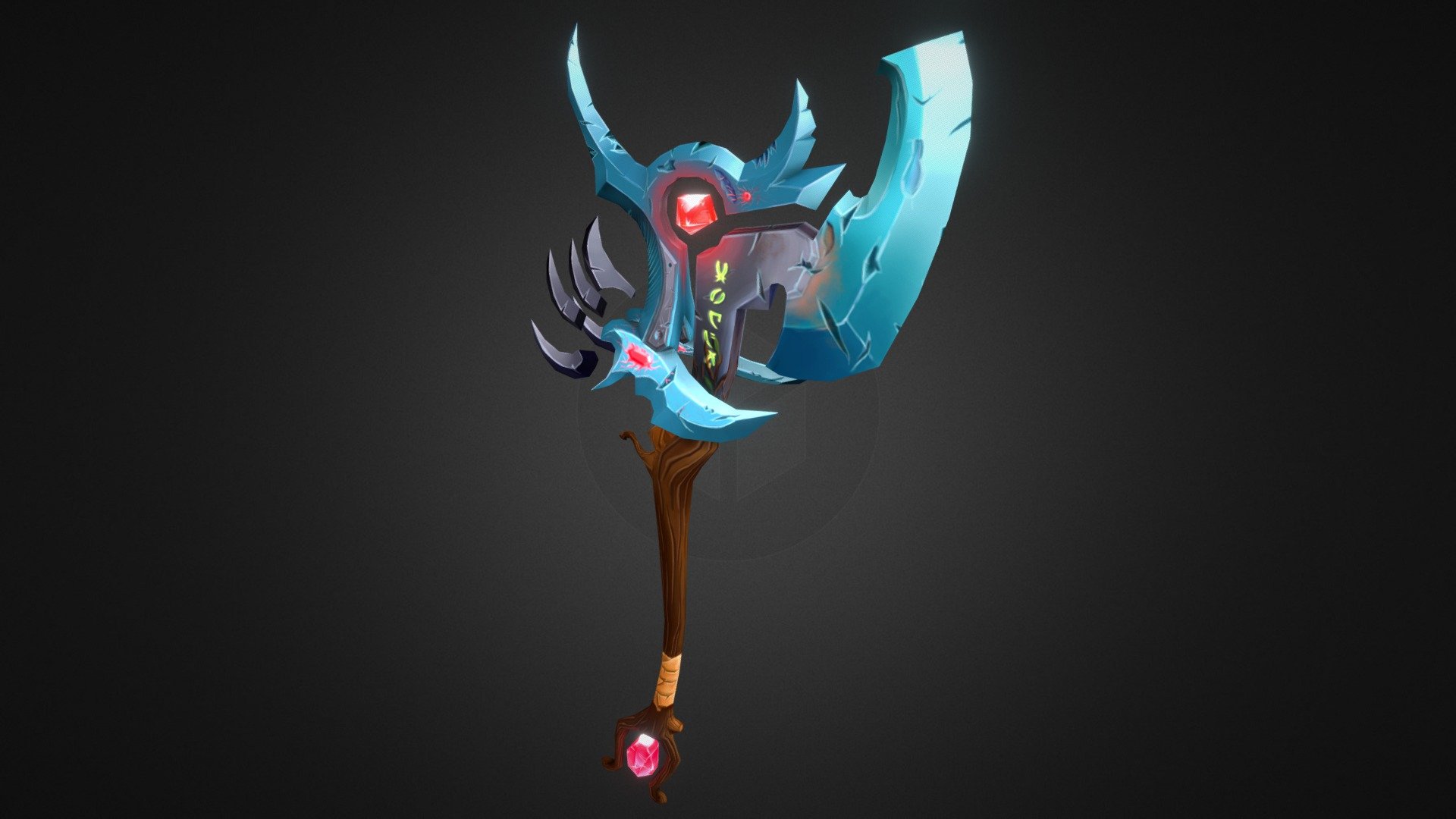Enchanted Axe - 3D model by Benji (@benjaminghysDAE) [0e60a28] - Sketchfab