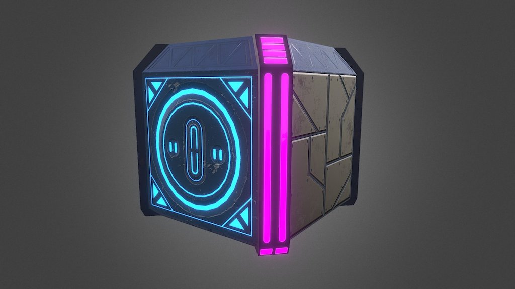 Sci-fi Crate - Download Free 3D model by Darren McNerney 3D ...