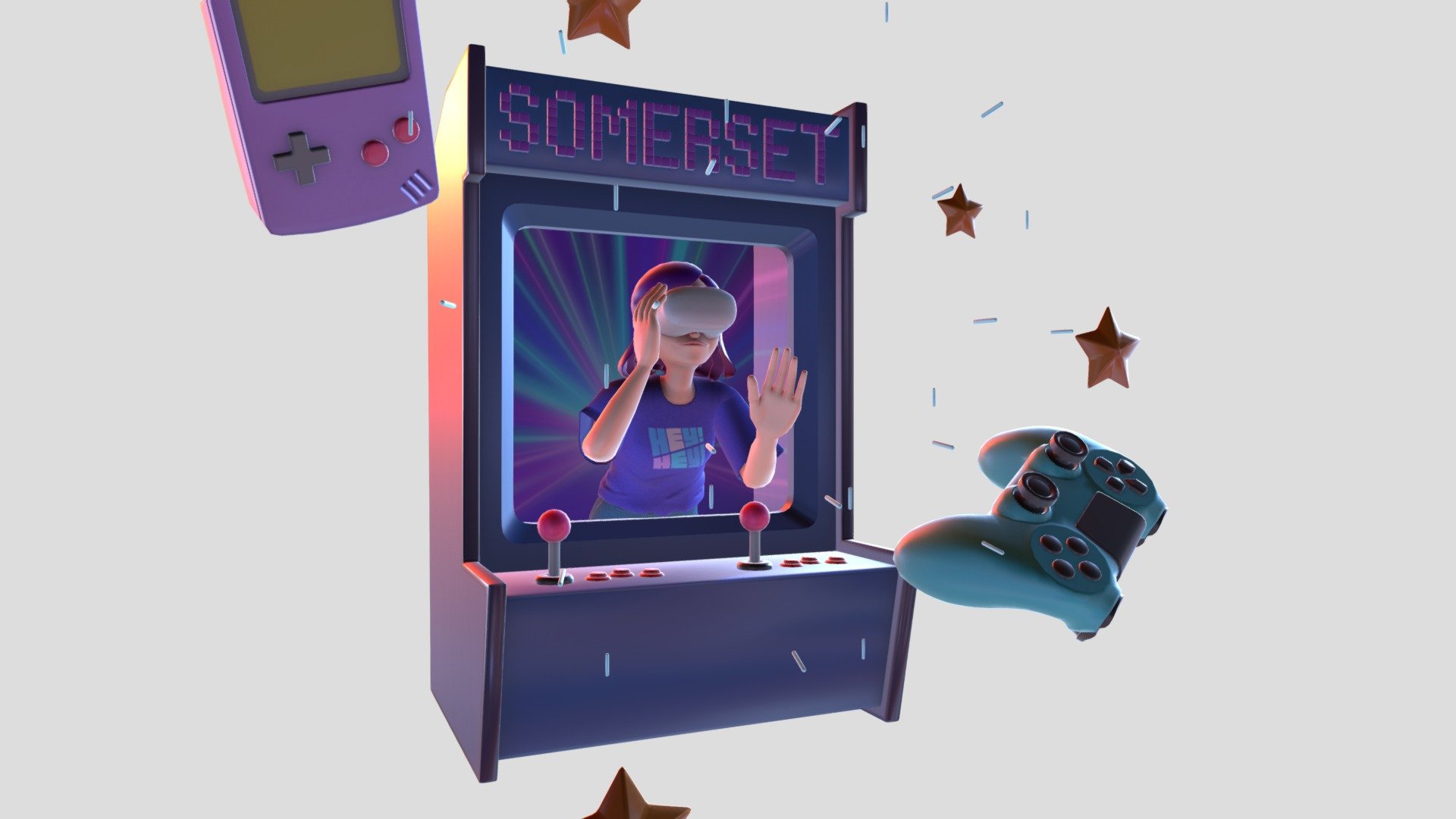 Gamer - 3D model by STB-TC [0e624d4] - Sketchfab