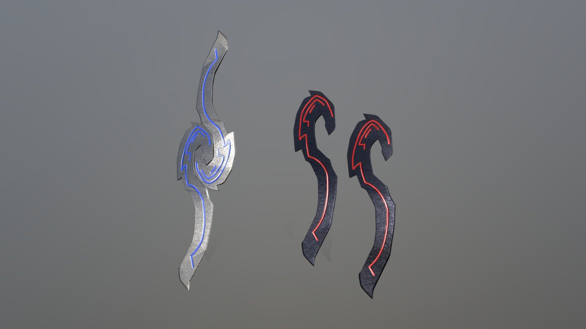glaives - Download Free 3D model by keira (@keira_) [0e62956] - Sketchfab