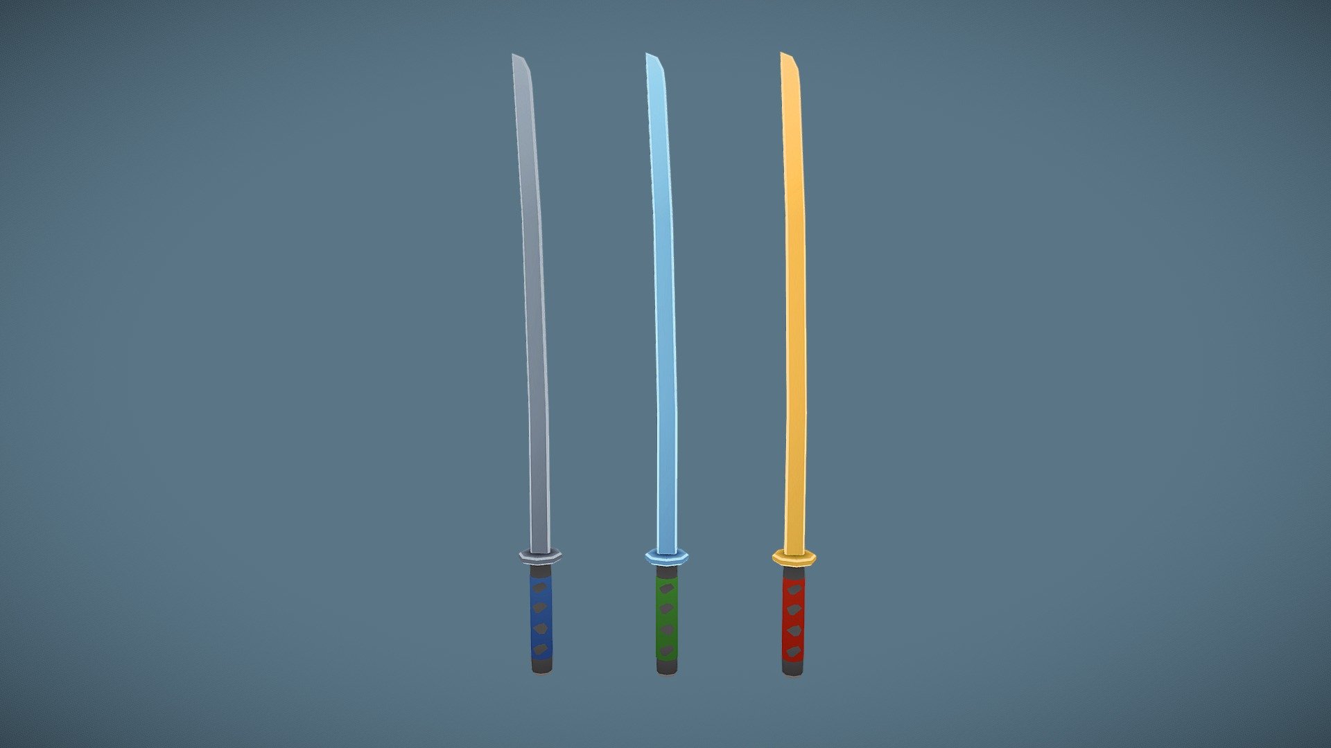 Stylised Base Katana Set - Download Free 3D model by Anton Nemo (@anton ...