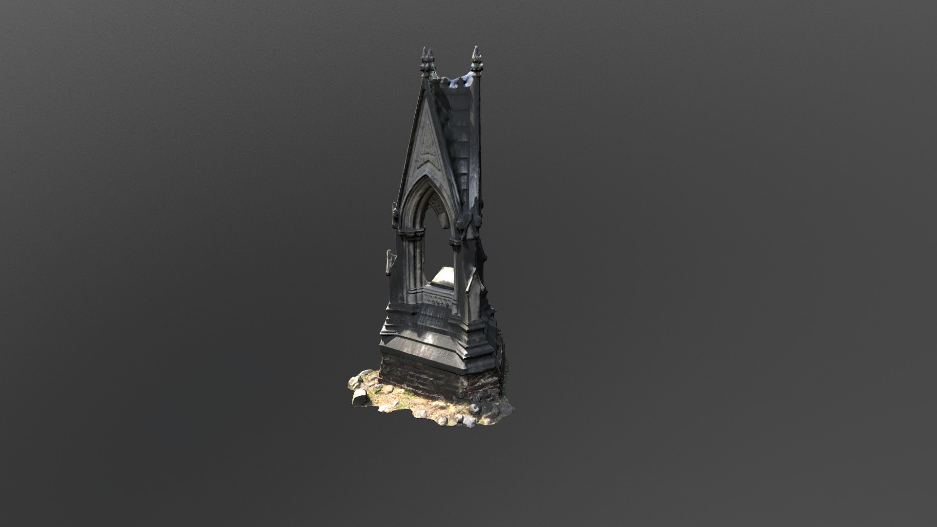 New Gothic Tombstone - 3D model by matthew.e26 [0e66570] - Sketchfab