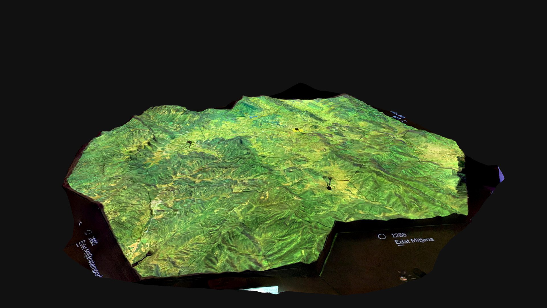 Mapa de la Garrotxa. Espai Cràter - Download Free 3D model by ...