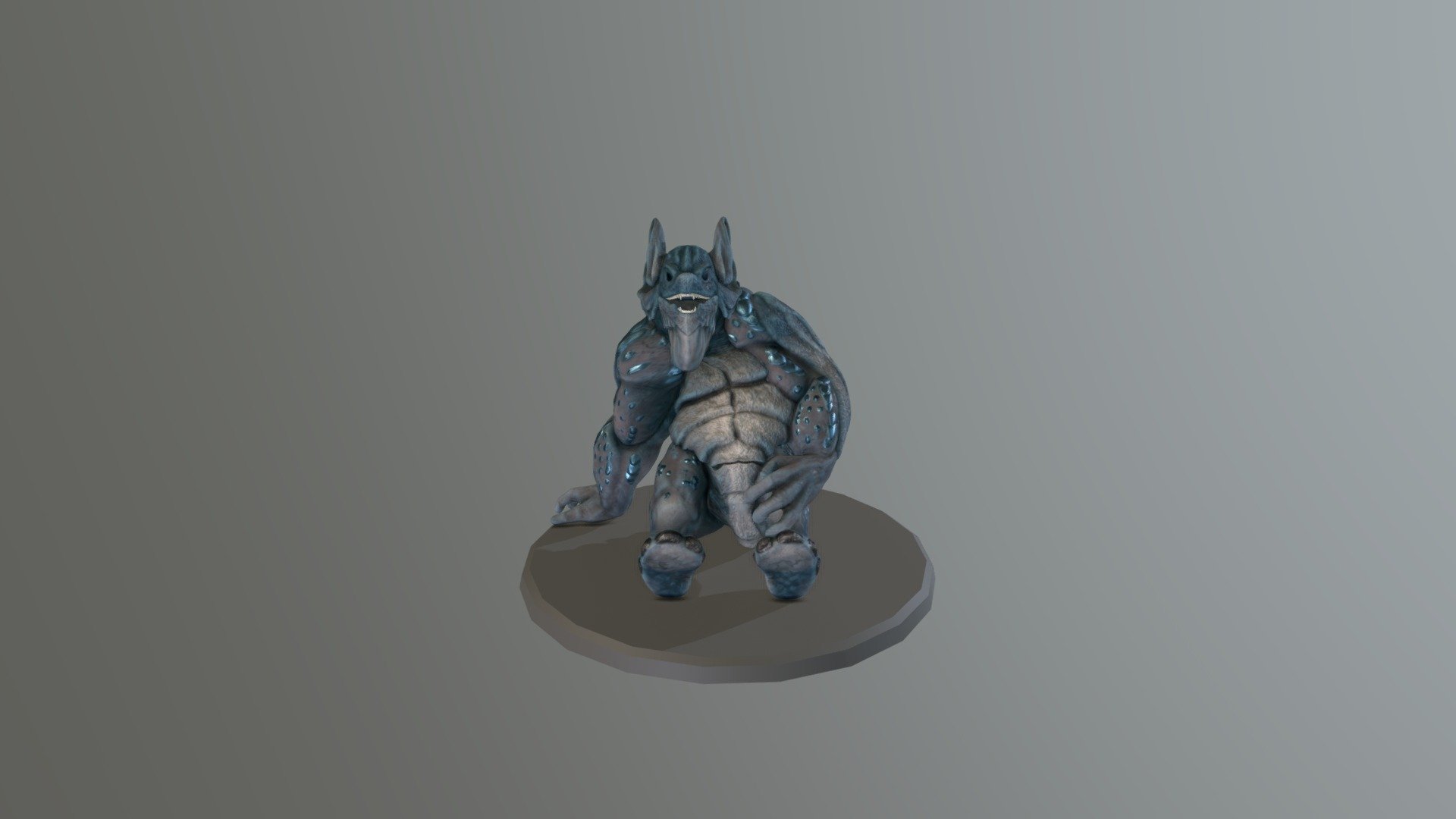 Monster relaxed - 3D model by Melyzaelle [0e6b37e] - Sketchfab
