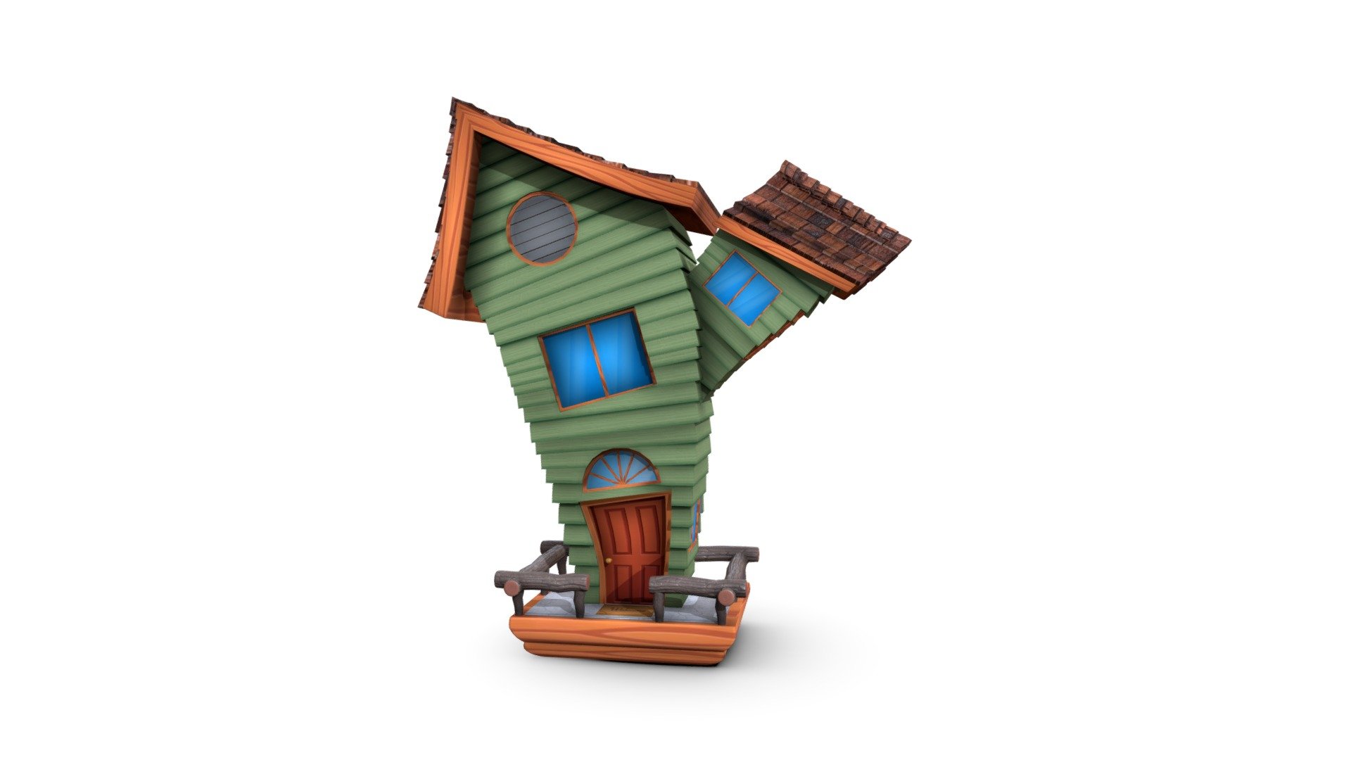 Toon House - 3D model by JalenJacobson [0e6c6f0] - Sketchfab