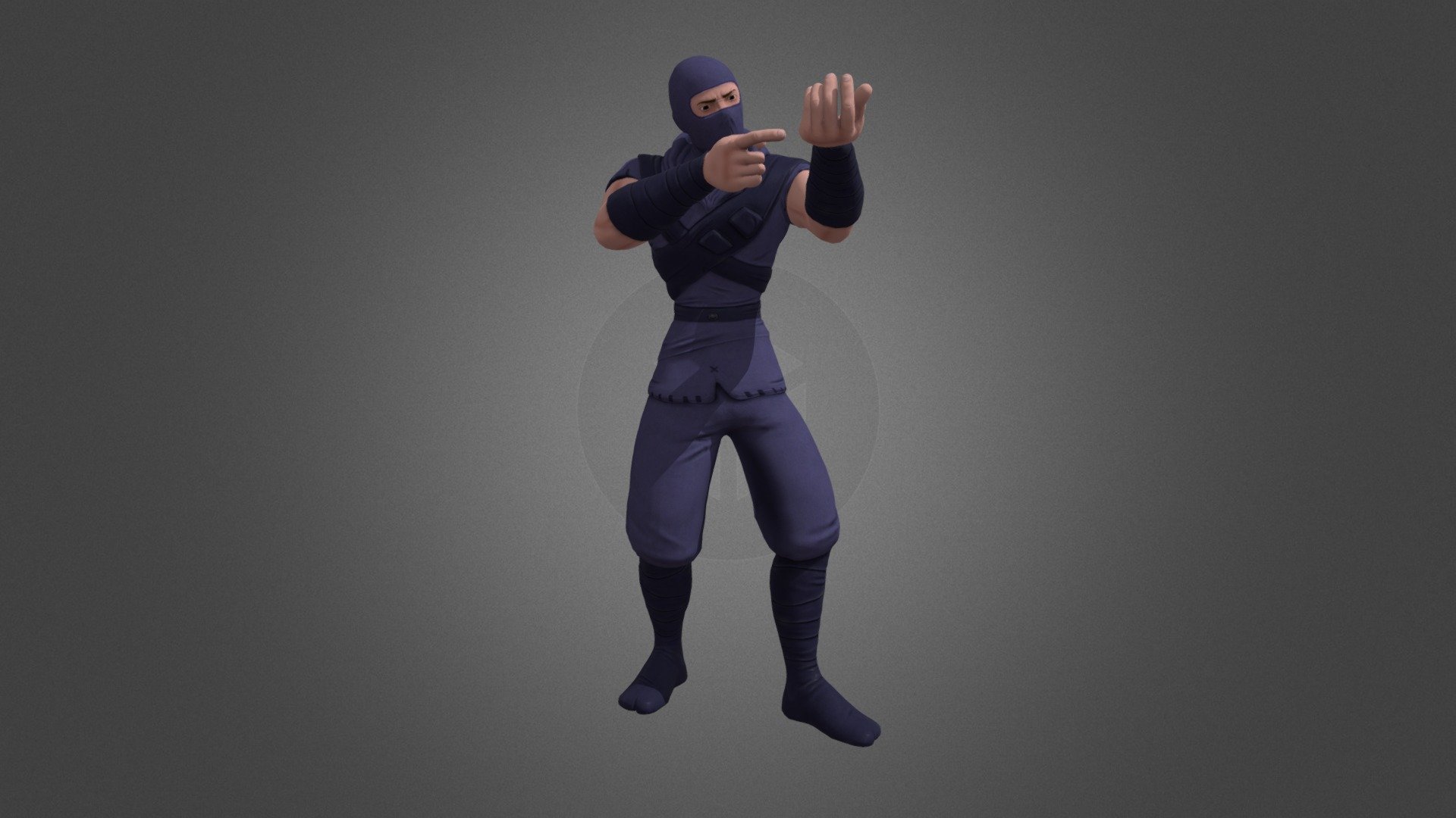 644230012 ninja stppingbackward - Download Free 3D model by 644230012 ...