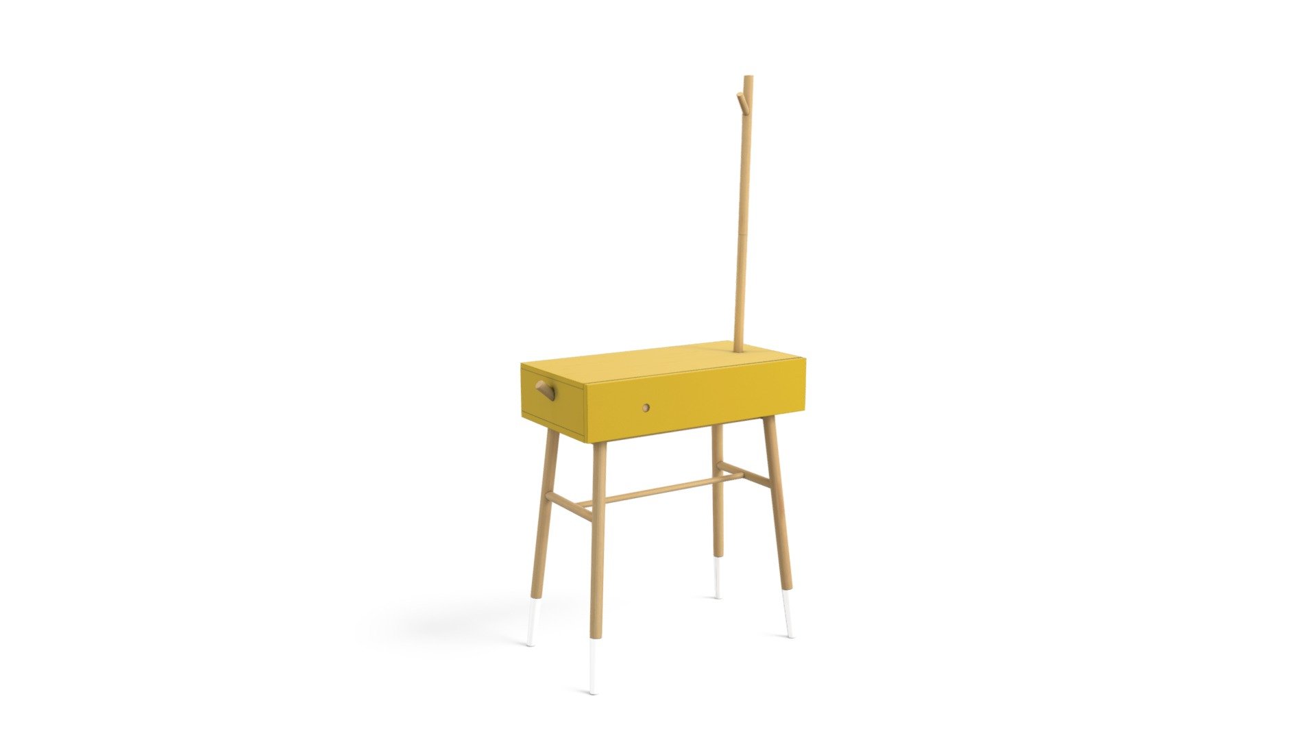 Twig Console Table, Yellow and Oak - Download Free 3D model by MADE.COM ...