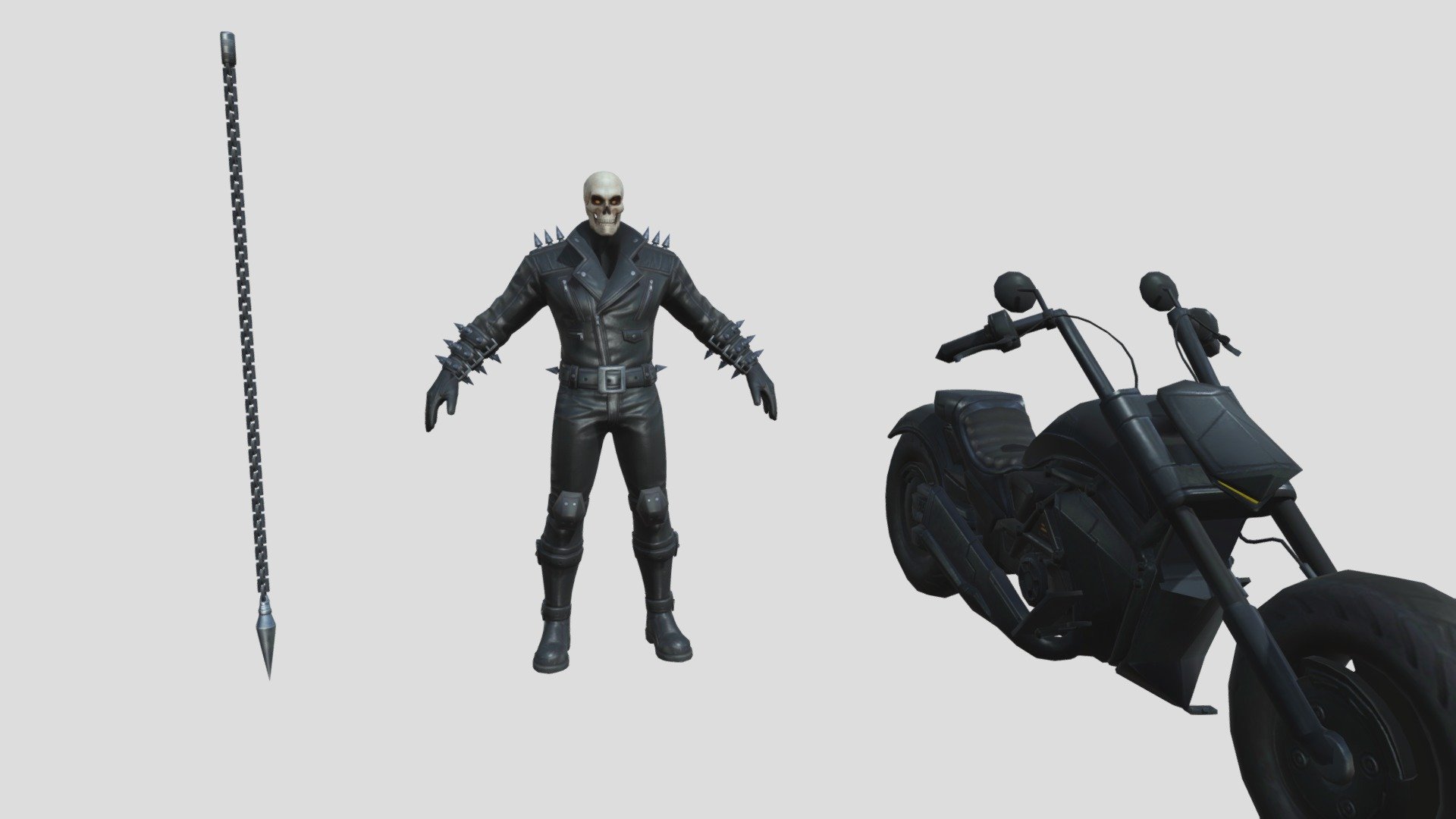 Ghost Rider(Danny Ketch)(Textured)(Rigged) - Download Free 3D model by ...