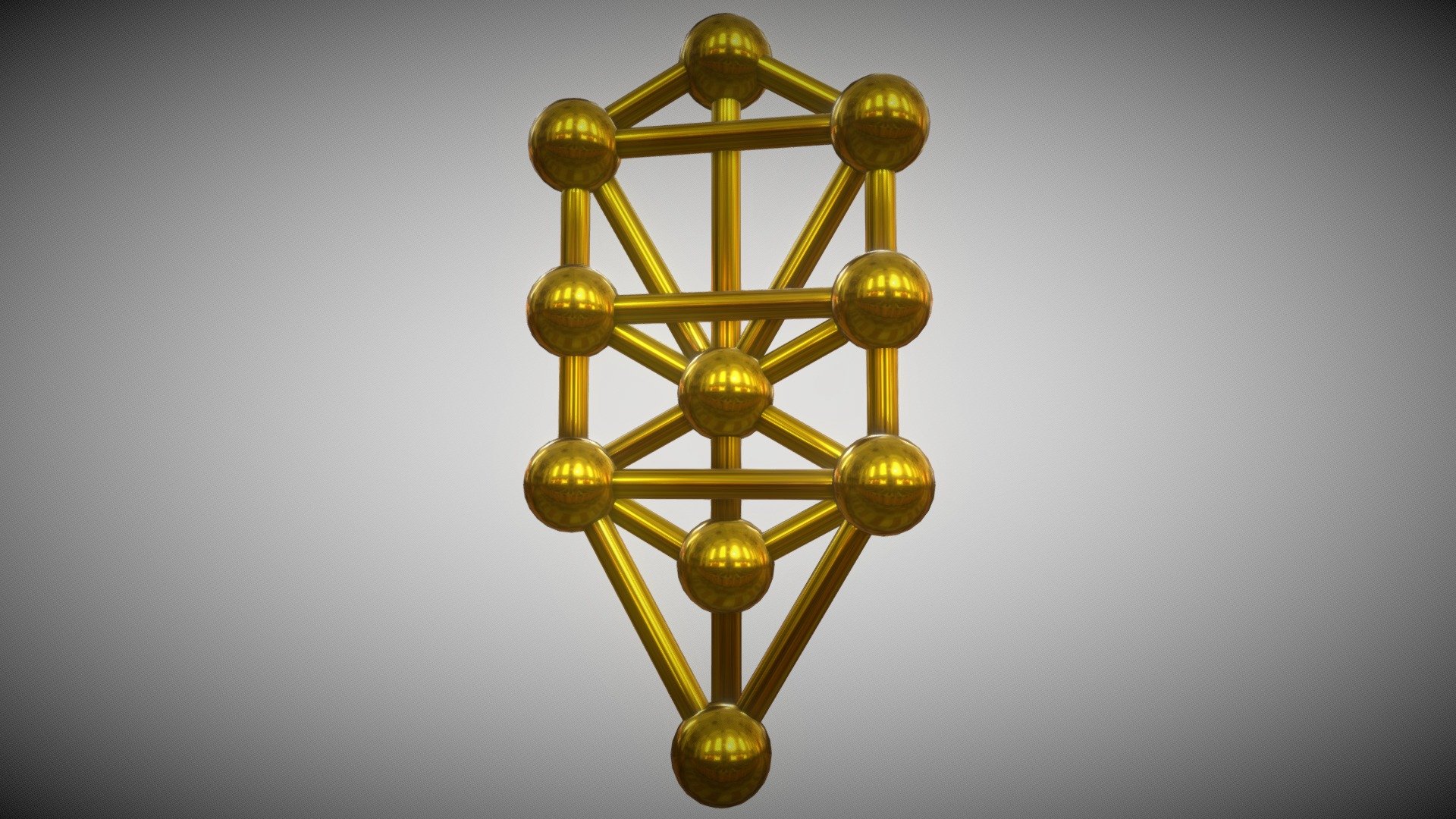 Tree of the 10 sefirot of the kabbalah - Download Free 3D model by ...