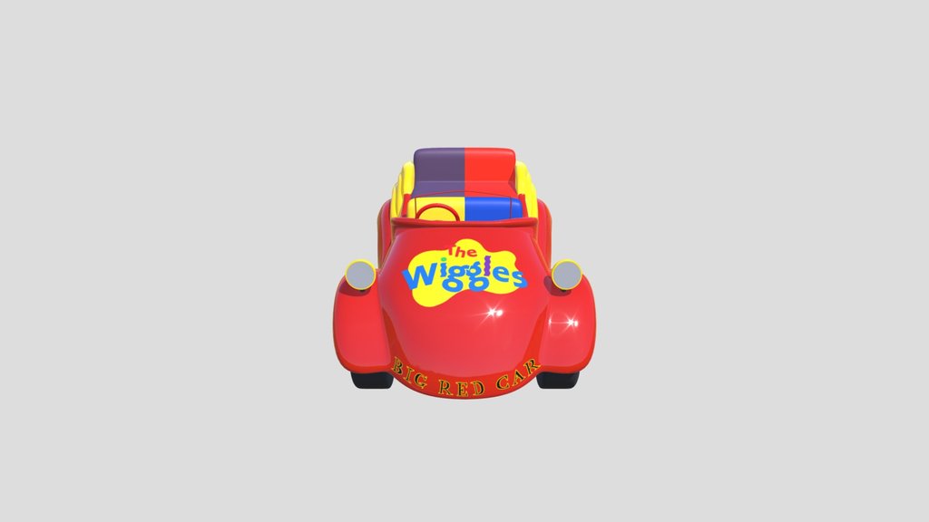 Big Red Car - A 3D model collection by alexanderlcassara - Sketchfab