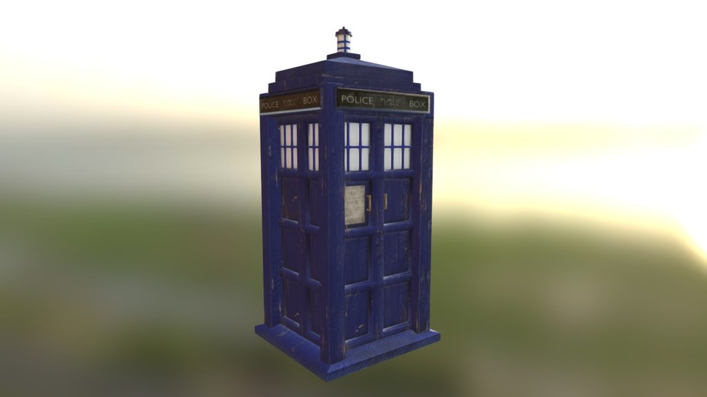 Tarnished Tardis - 3D model by MalinRF [0e74609] - Sketchfab