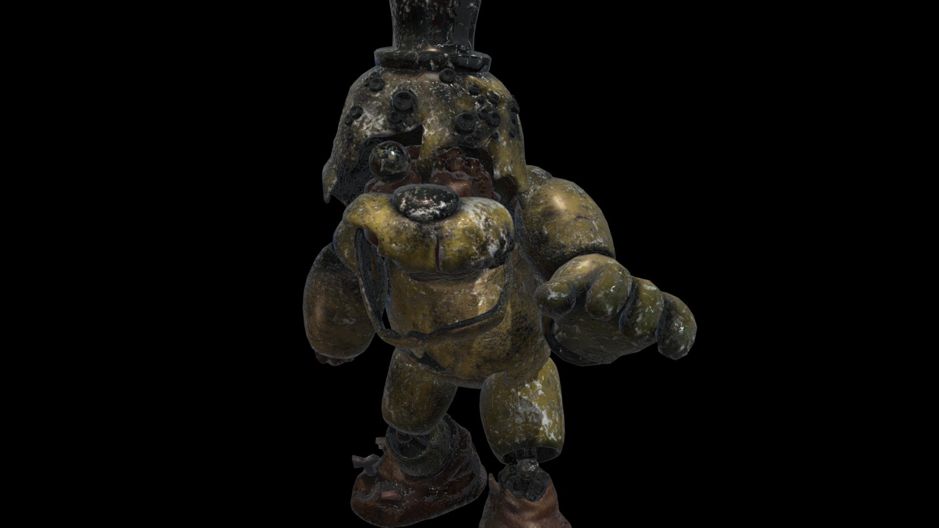 Infested Golden Freddy Skin (Forsaken AR) - Download Free 3D model by 🔥 ...