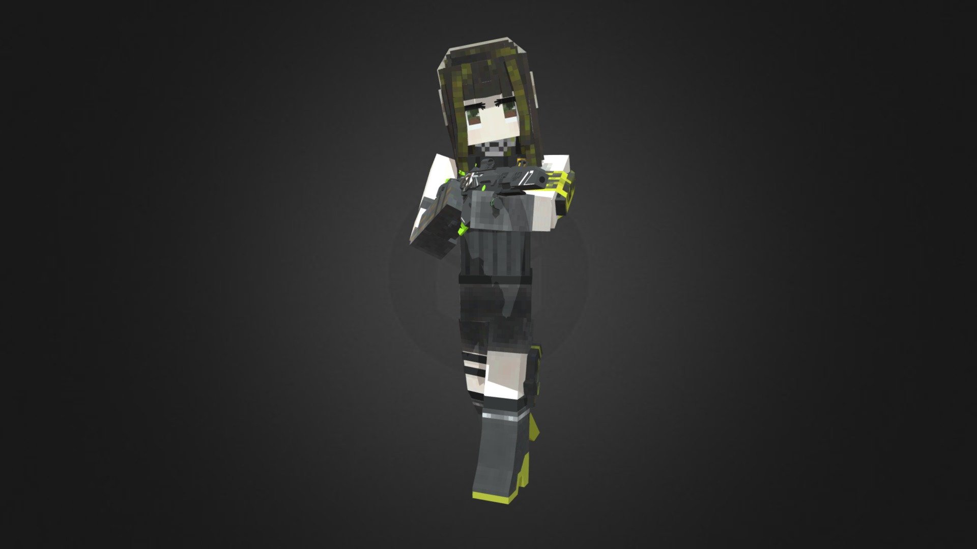 Minecraft M4A1 charter - 3D model by Công Thành (@NguyenCongThanh ...