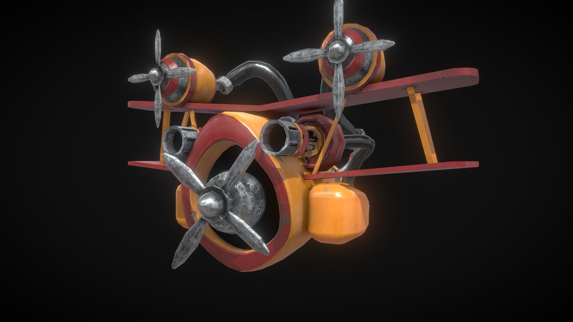 Airplane_animated - 3D model by mariosenaie [0e77948] - Sketchfab