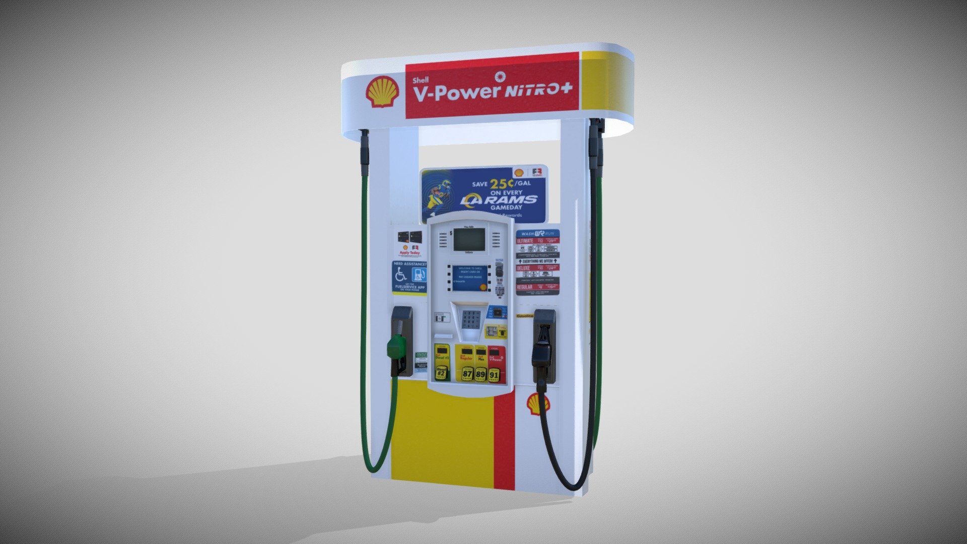 shell diesel pump - Download Free 3D model by JackMitchell01 [0e7c247 ...