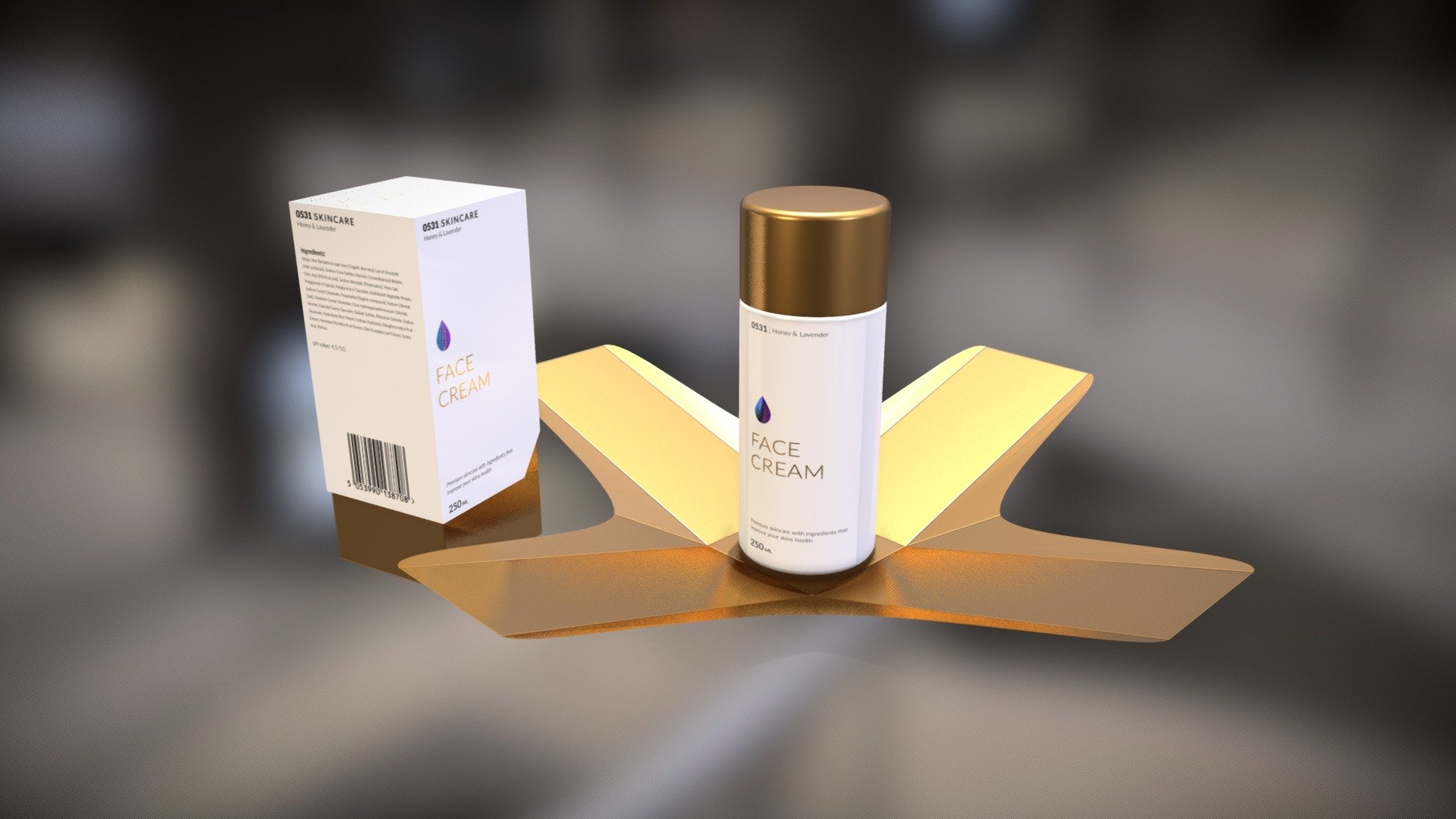 Skincare Face Cream Demo - 3D model by 4Packaging GmbH (@4PackagingGmbH ...