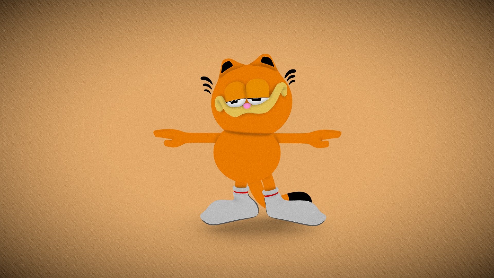 Garfield - 3D model by LuksaHD [0e7d096] - Sketchfab