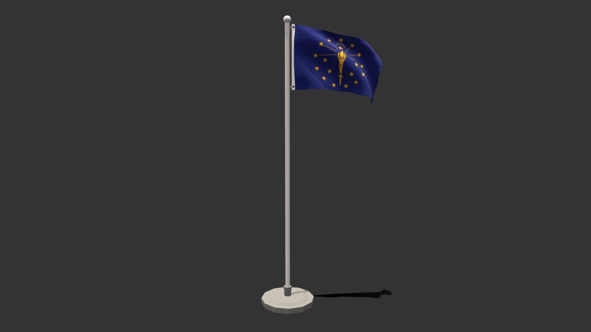 Seamless Animated Indiana Flag - Buy Royalty Free 3D model by chroma3d ...