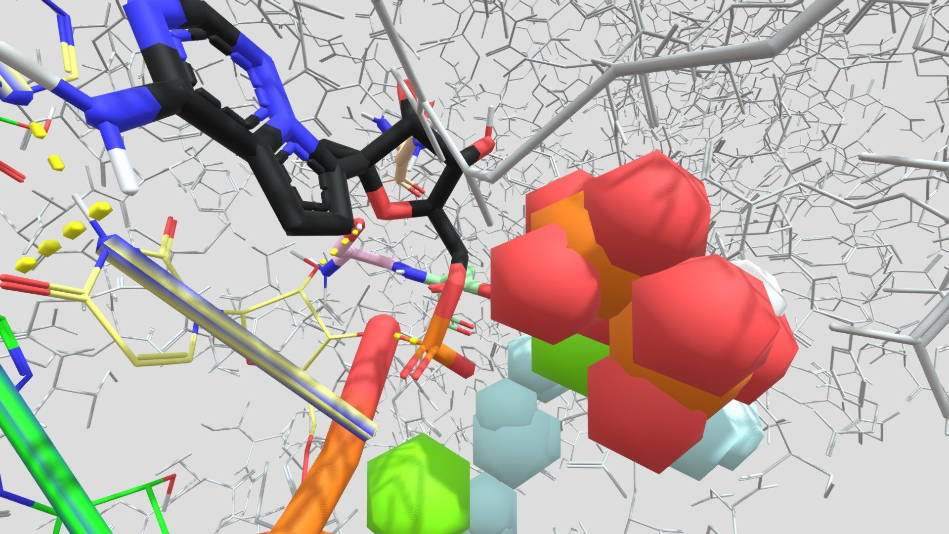 RdRp-Remdesivir interaction - 3D model by houghthann [0e80c17] - Sketchfab