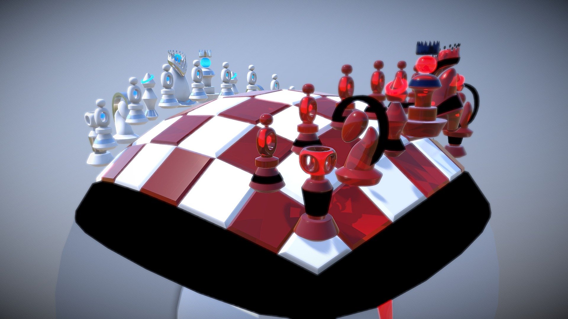 Sci-Fi Chess Set - Download Free 3D model by Dawnstar-Chronicles ...