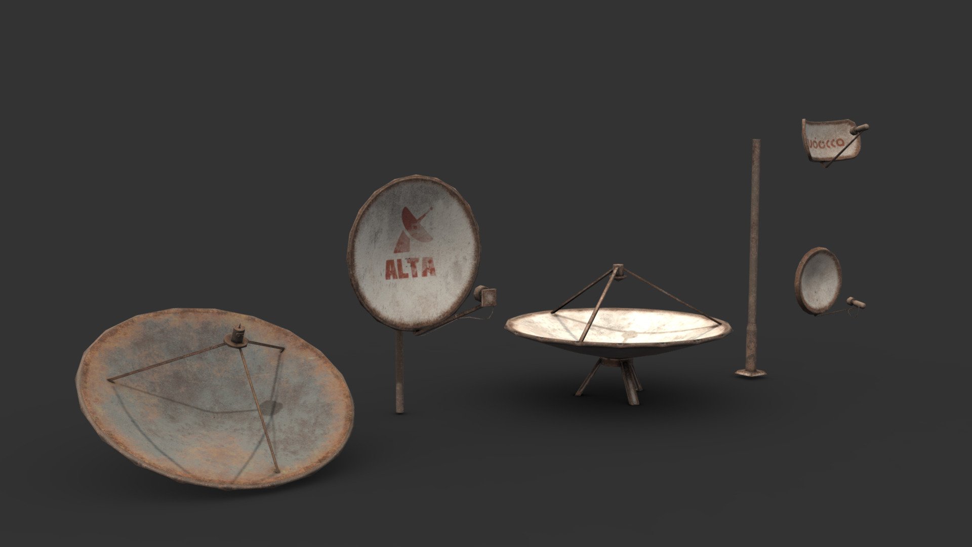 Satellite Dishes - Buy Royalty Free 3D model by Renafox (@kryik1023 ...