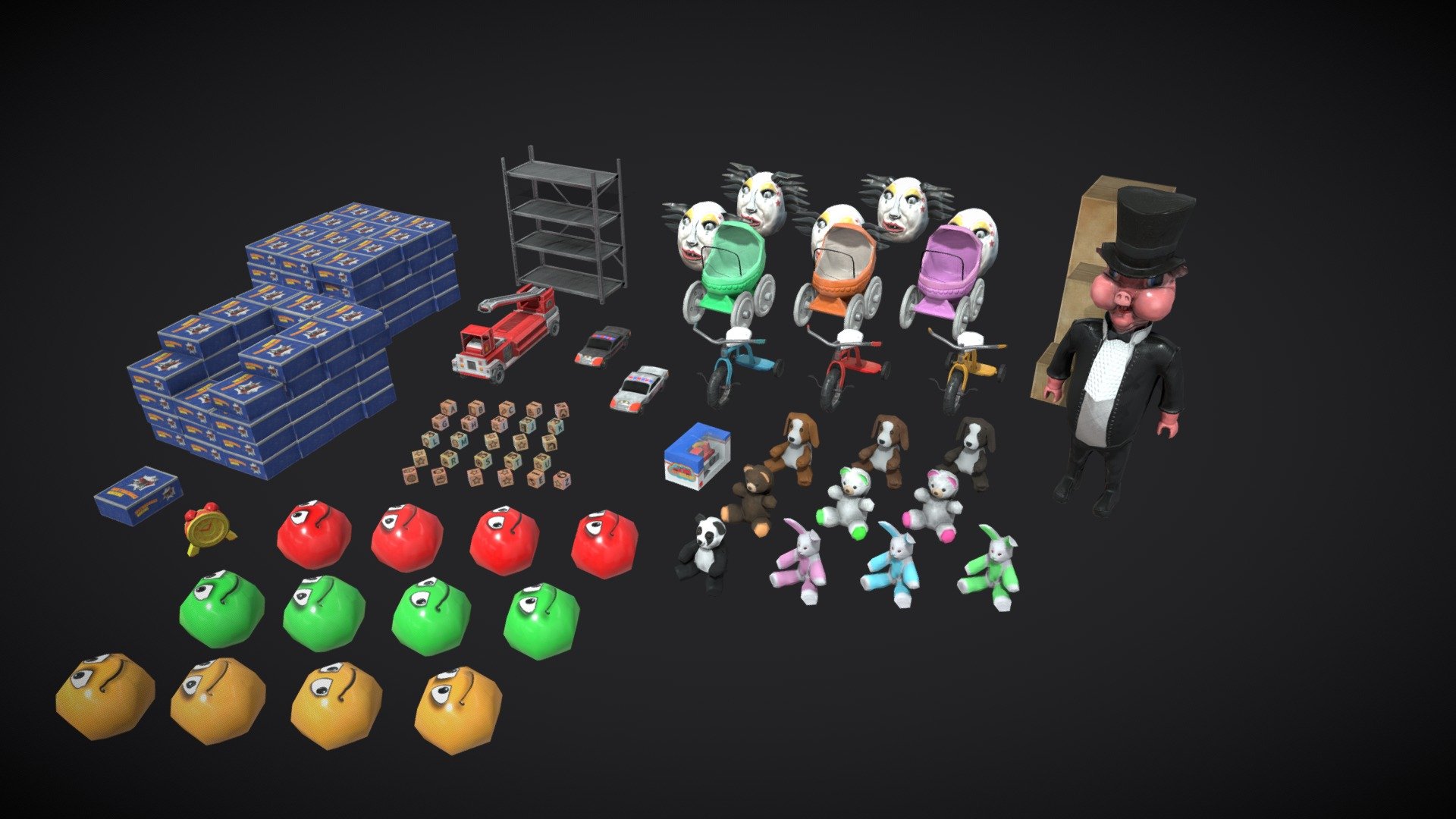 Toy Shop Environment Props - 3D model by Vincent Gernand ...