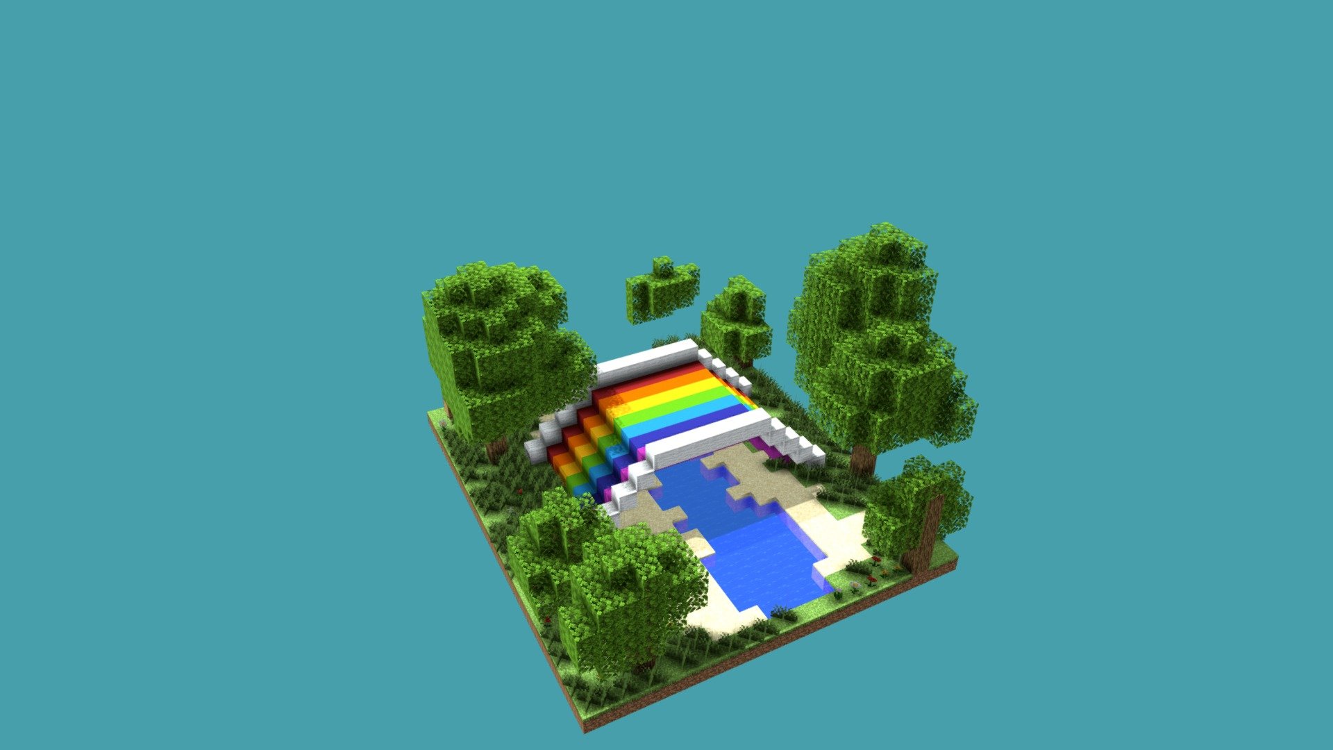 rainbow bridge - Download Free 3D model by Kotarik (@chelovechek ...