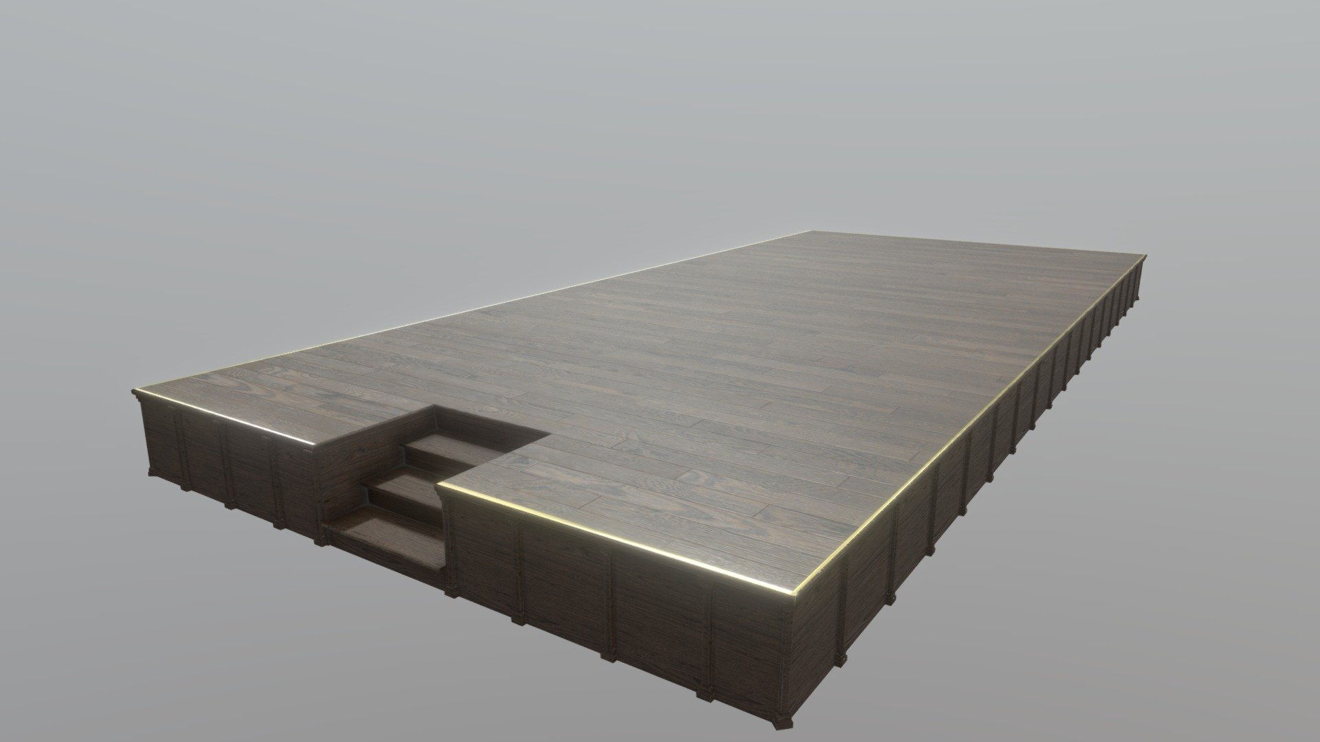 Oldstyle wooden Podium - 3D model by Jessy_Berbers [0e82556] - Sketchfab