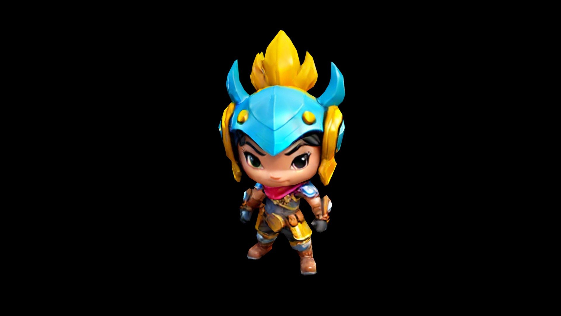 "Electric Blue Action Figure Cartoon Toy Gesture - Download Free 3D ...