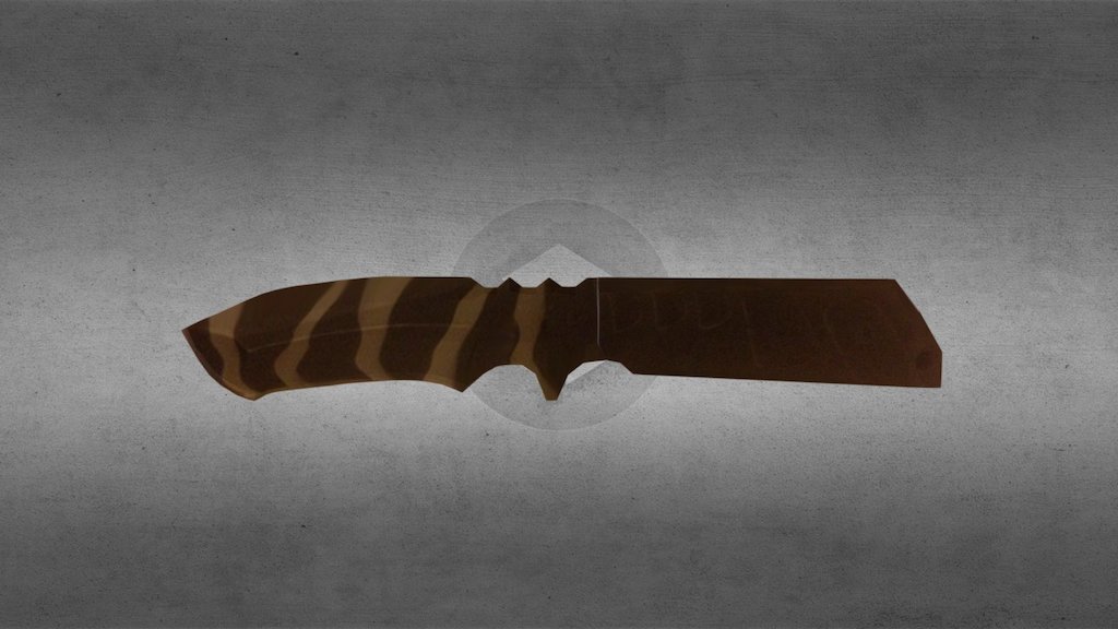 Knife Altered Photo Texture - 3D model by Visual Lucidity ...
