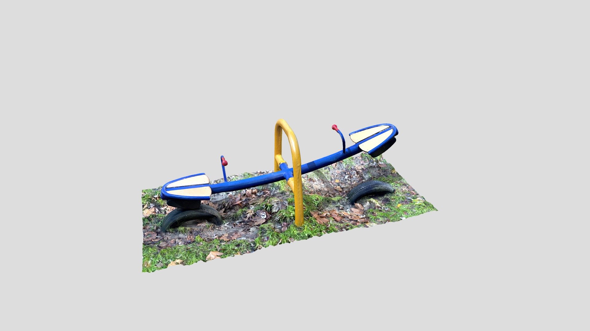 Vintage Seesaw in Autumn Leaves - Download Free 3D model by Cygnos ...