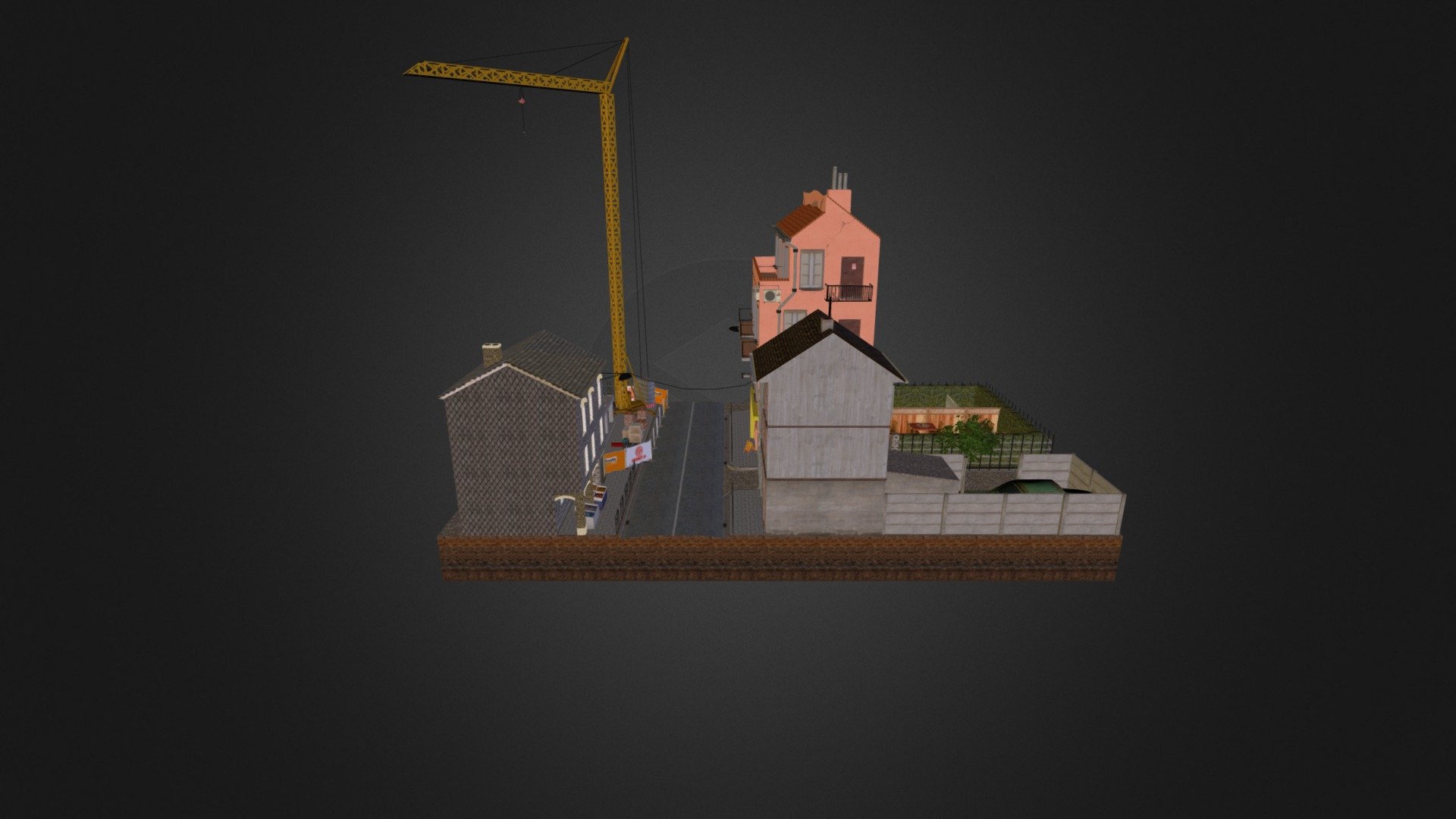 Small City Scene - 3D model by Jannes Drijkoningen (@jannesdrijkoningen ...