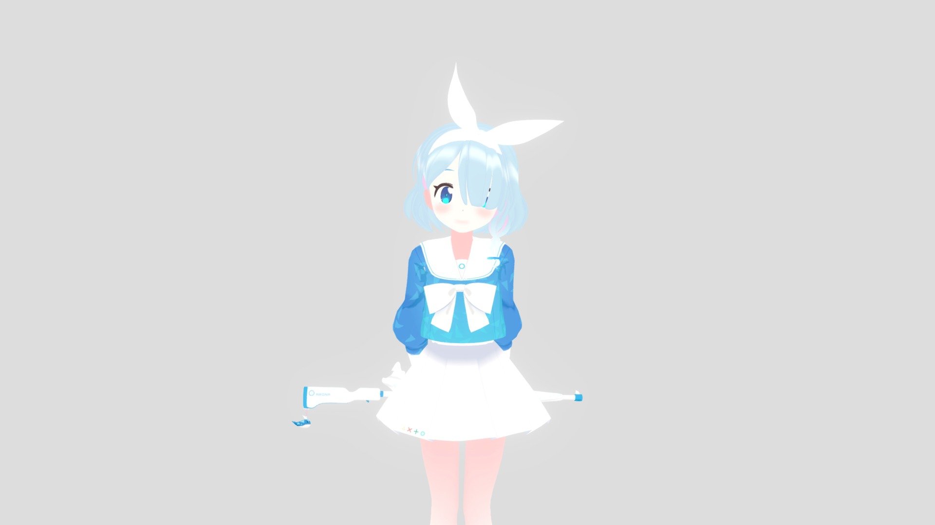 "ブルーアーカイブ -Blue Archive-"アロナ 【3Dモデル・VRM】 - 3D model by gaku.shimoyama ...