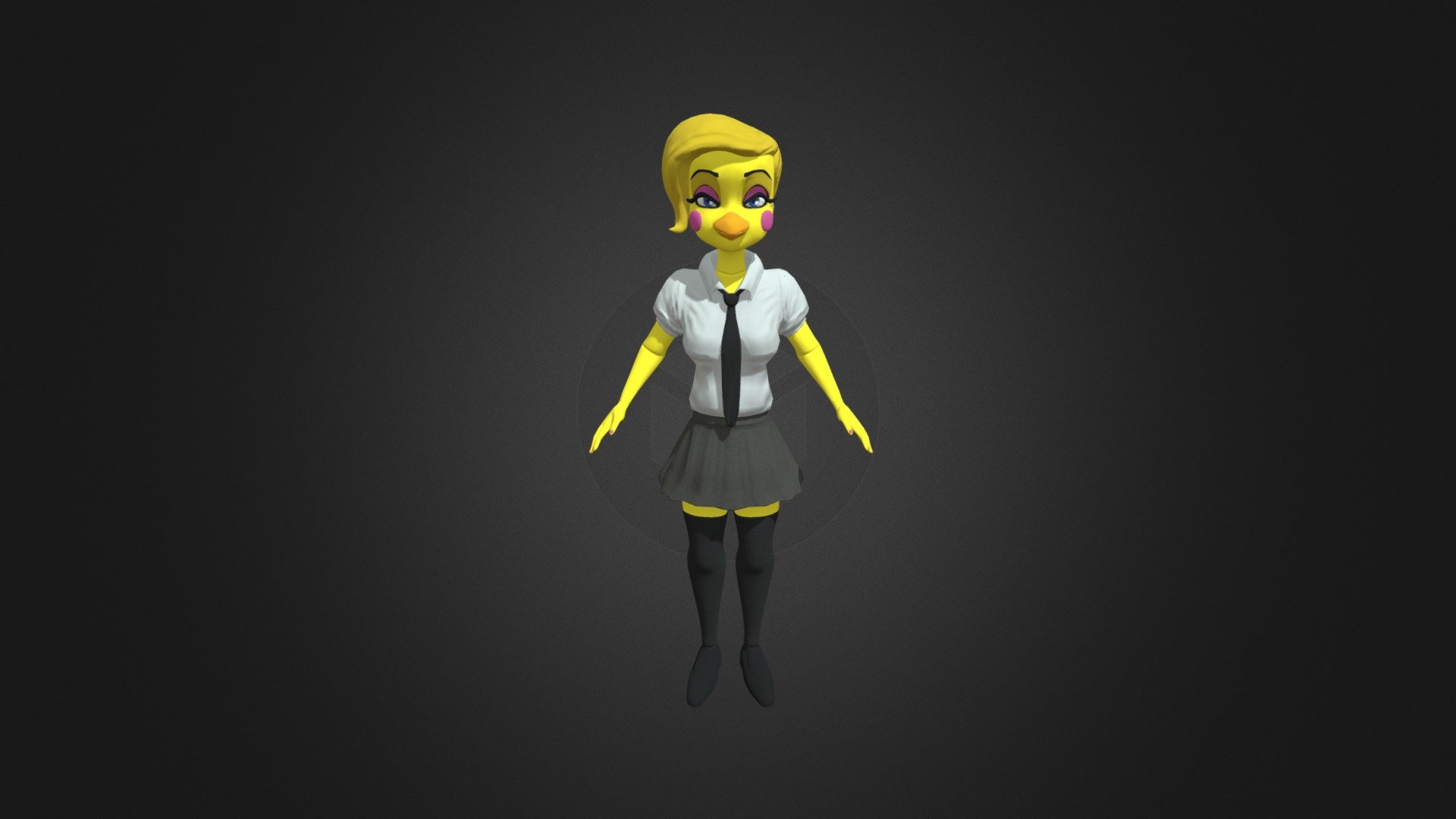 Anime Toy Chica - Download Free 3D model by lissandroamorarios [0e8cb01 ...